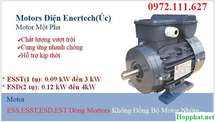 Động Cơ Điện Motor Enertech,Động Cơ Quạt, Động Cơ Máy Nghiền