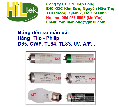 Bóng Đèn So Màu Tl84, Tl83, Uv, Cwf, U30, D65
