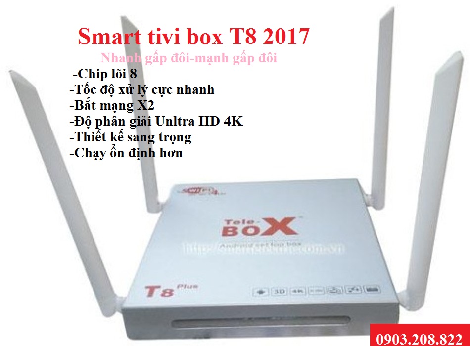 Đầu Phát Hd Android Tivi Box T8 Plus 4 Râu - Biến Ngay Tivi Thường ...