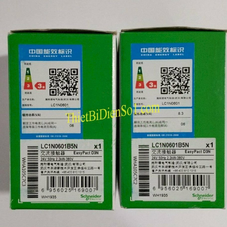 Khởi Động Từ Schneider Lc1N0601 - Cty Thiết Bị Điện Số 1