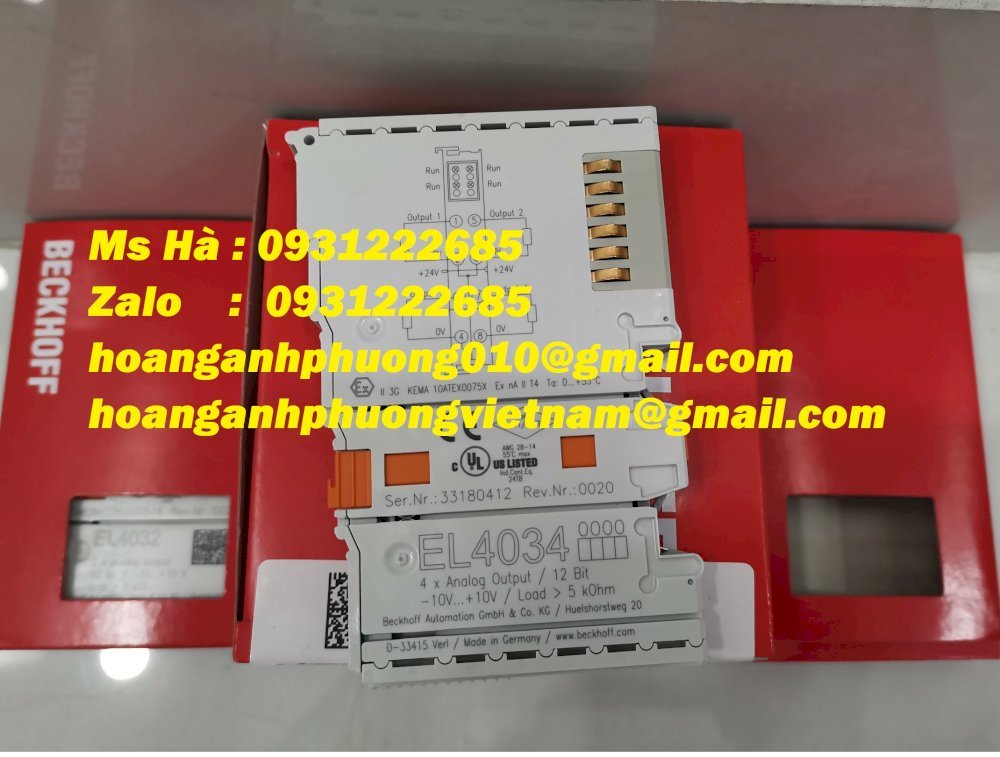 Beckhoff El4034 Ethercat Terminal Chính Hãng 100%