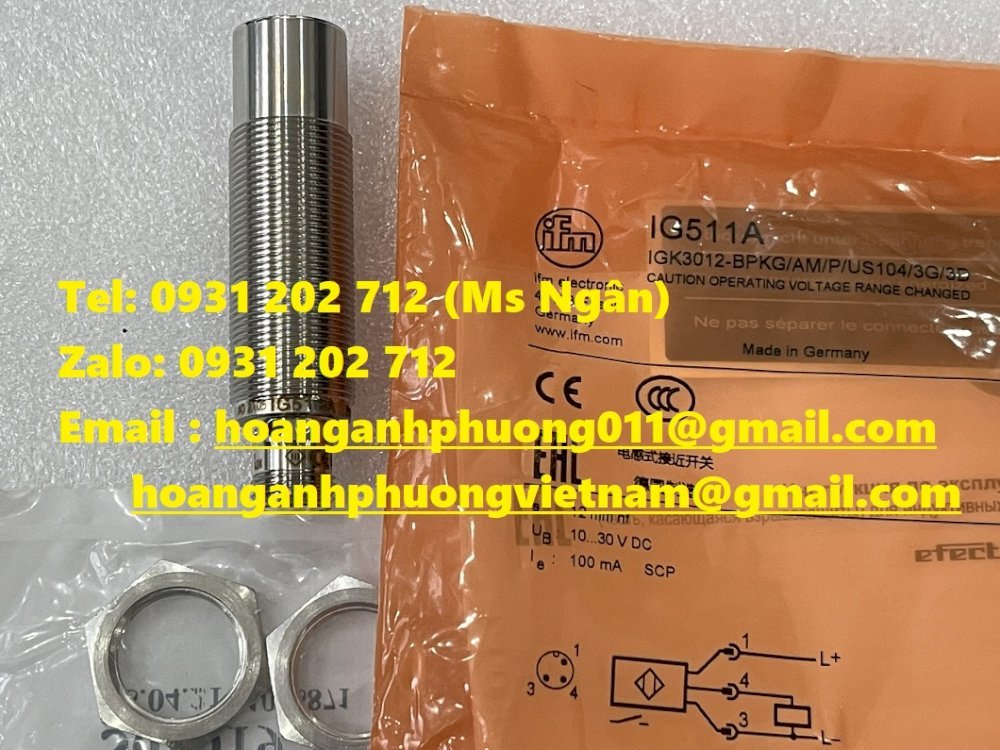 Ig511A | Cảm Biến Tiệm Cận | Ifm Chính Hãng
