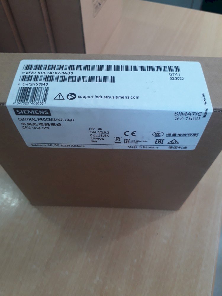 Plc Simatic S7-1500 Siemens Cpu 1513-1Pn 6Es7513-1Al02-0Ab0