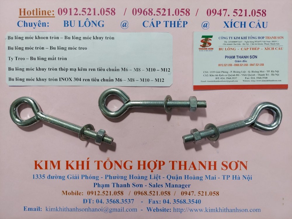 (Sản Xuất Bu Lông Móc Treo, Ty Treo M6.M8.M10.M12 Đây) C.ty Bu Lông ...