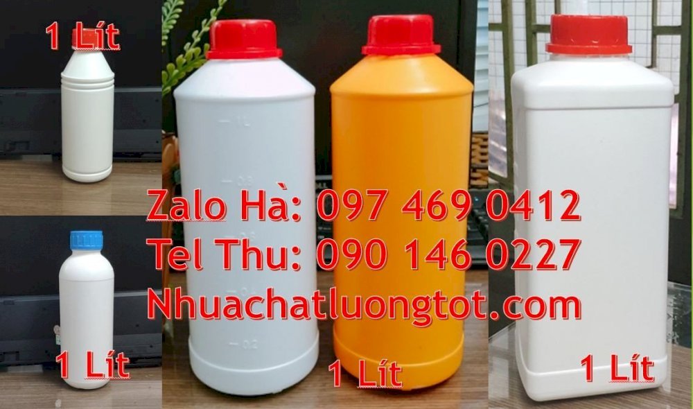 Chai 1L Màu Trắng Sữa Chai Nhựa 1 Lít Vuông Đựng Dầu Ăn, Chai Hdpe ...