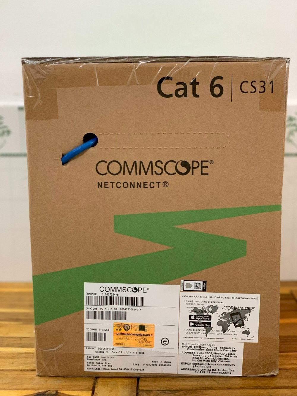 Cáp Mạng Commscope Cat6 UTP giá rẻ nhất tháng 05/2025