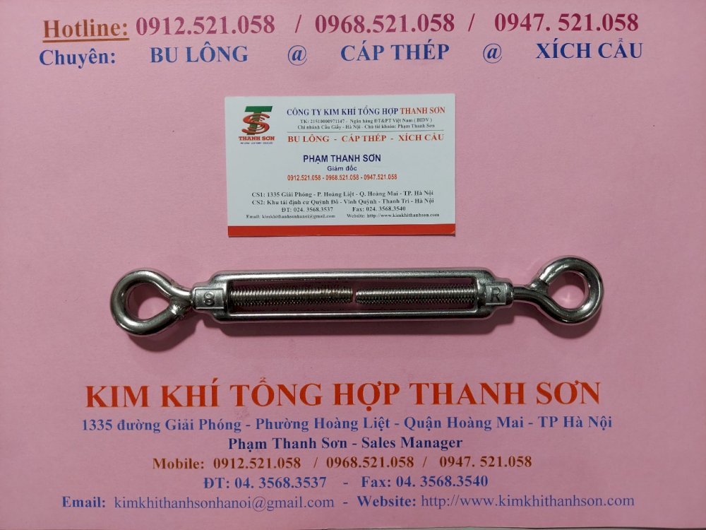 (Tăng Đơ 2 Đầu Tròn Inox 304 D16.D12.D10.D8) Tổng Kho Cáp Thép Thanh ...