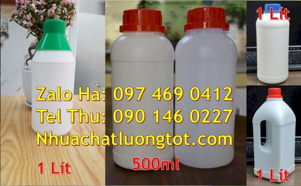 Bán Sĩ Lẻ Chai 500Ml Đựng Hóa Chất, Chai 500Ml Đựng Phân Bón, Chai Nhựa ...