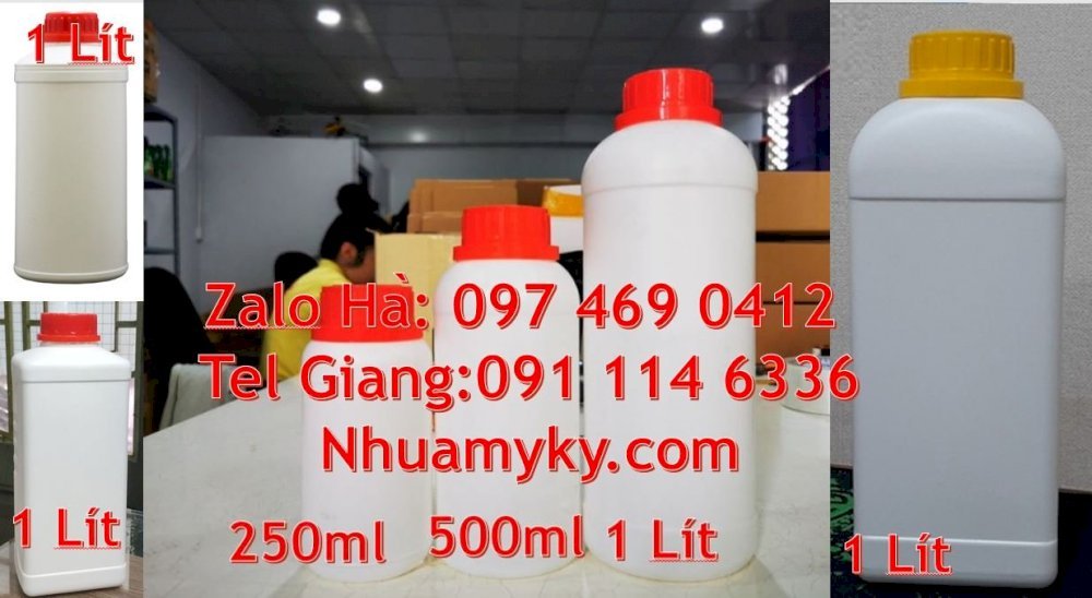 Chai Nhựa 500 Ml Có Nắp Thoát Khí Đựng Hóa Chất, Chai 500 Ml Đựng Dung Môi, Chai Nhựa 1 Lít ...