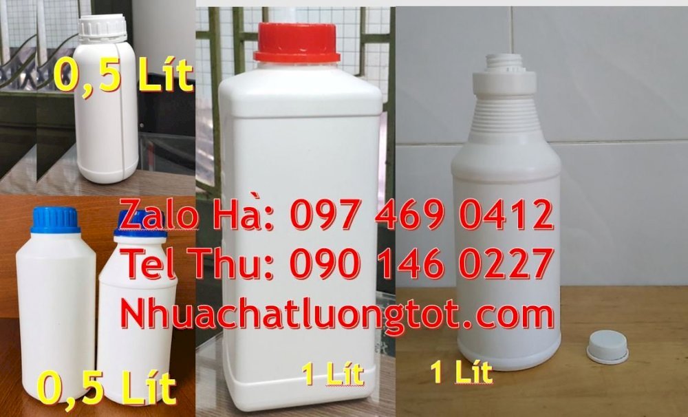 Chai 500 Ml Có Nắp Thoát Khí Đựng Thuốc Sâu, Chai 500 Ml Đựng Mẫu Thử, Chai Nhựa 1 Lít Trắng Đục ...