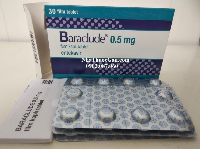 Thuoc Baraclude 0 5 Mg Dieu Tri Viem Gan B Va Nhiem Hiv