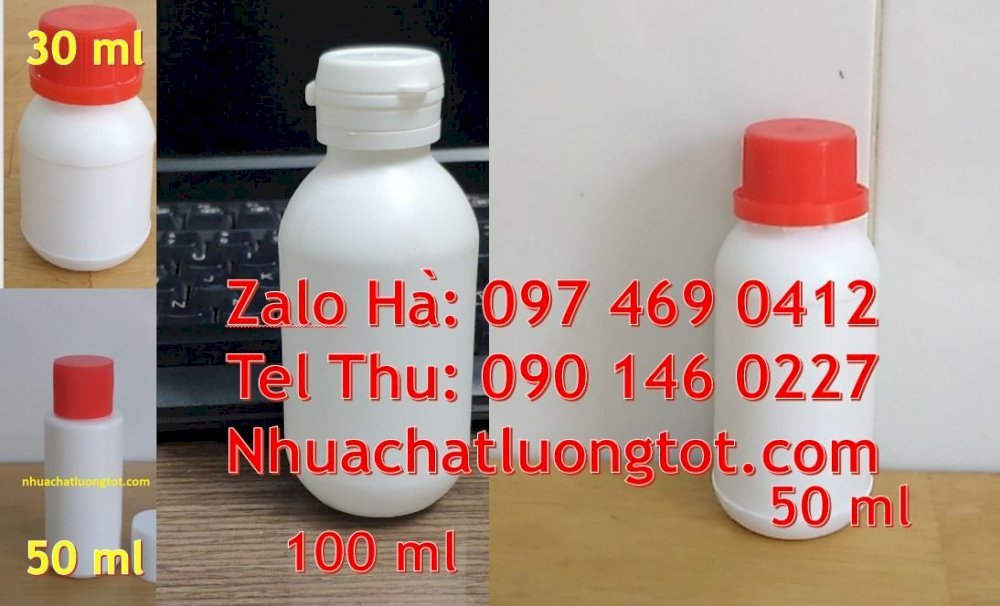 Chai Nhựa Hdpe 50Ml Có Nắp Thoát Khí, Chai 100Ml Nắp Vặn, Chai Hdpe 100Ml Vuông, Chai 250 Ml ...