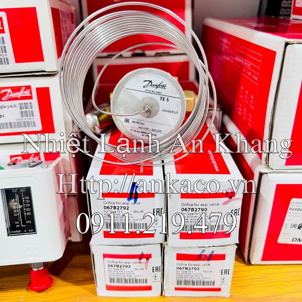 Thay Van Tiết Lưu Danfoss Te5 Tại Bình Dương, , Linh Kiện, Vật Tư Điện Lạnh