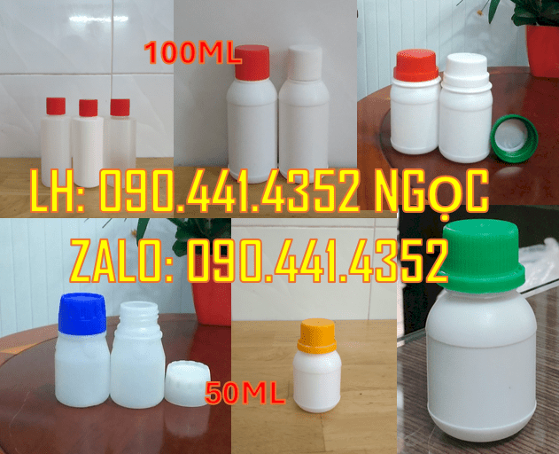 Mua Chai Lọ 50Ml, Chai Nhựa 100Cc, Chai Nhựa 250Ml Tròn, Chai Nhựa 500Ml Vuông, Chai Vuông 1 Lít ...