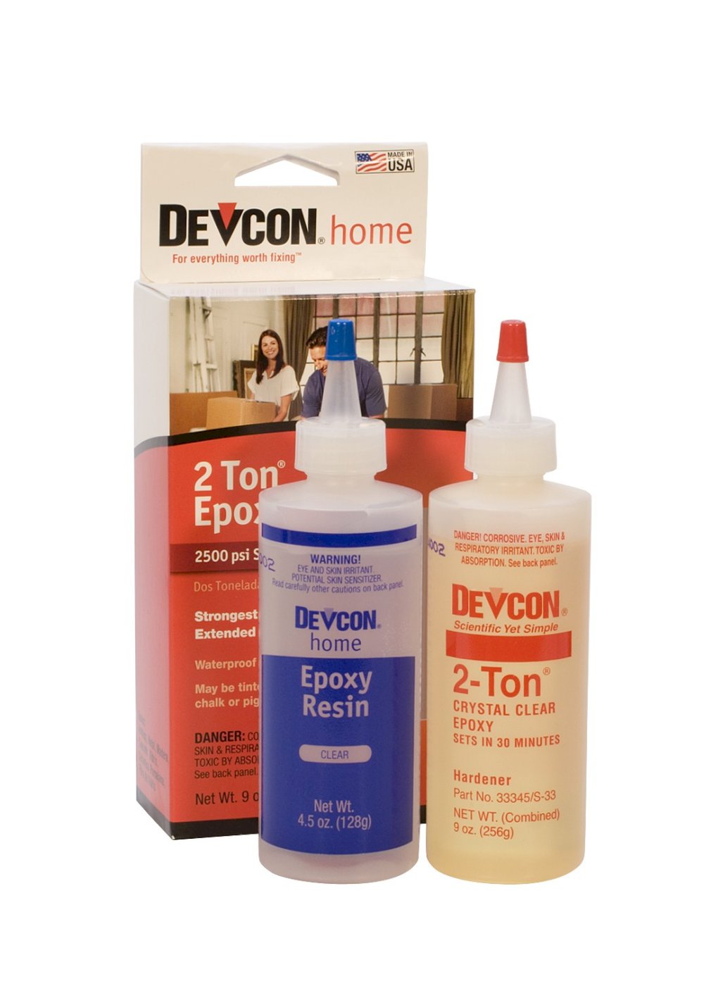 Devcon 2 Ton Epoxy (Keo Epoxy 2 Tông Màu) _ Keo 2 Thành Phần