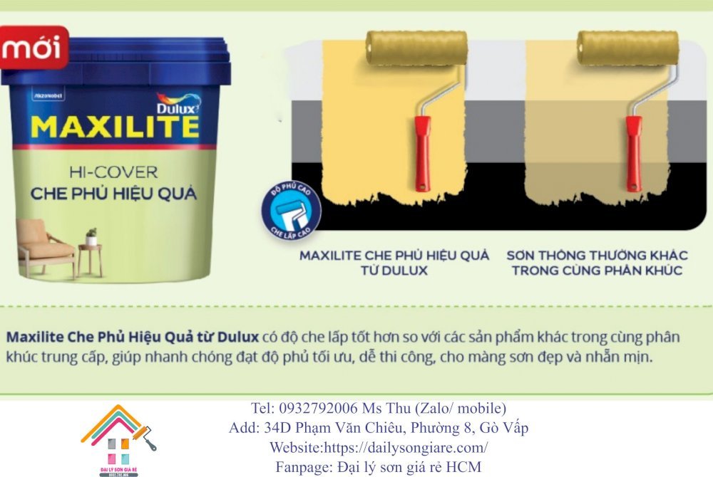 Sơn Nội Thất Maxilite Hicover Che Phủ Hiệu Quả 5L Và 15L