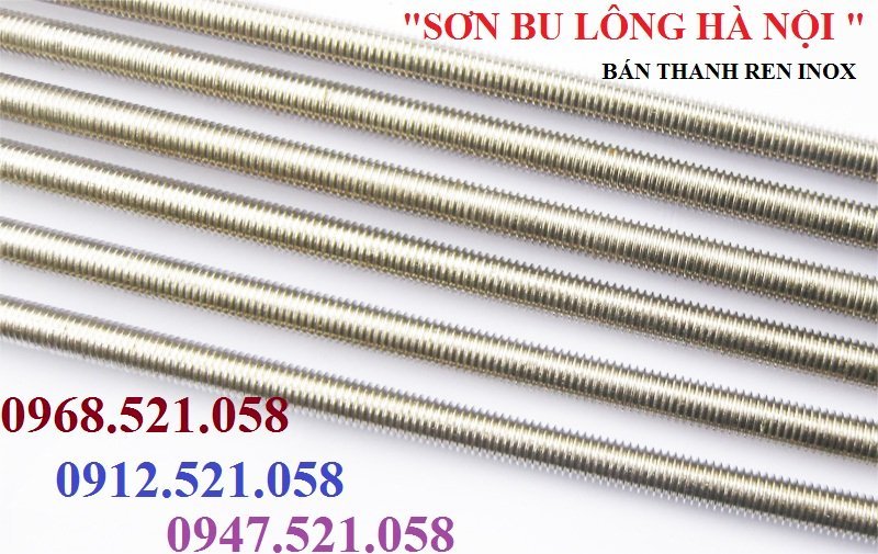 (Thanh Ty Ren Inox 201 M6, Thanh Ty Ren Inox 304 M3,M4,M5.,M6X 1 Mét ...