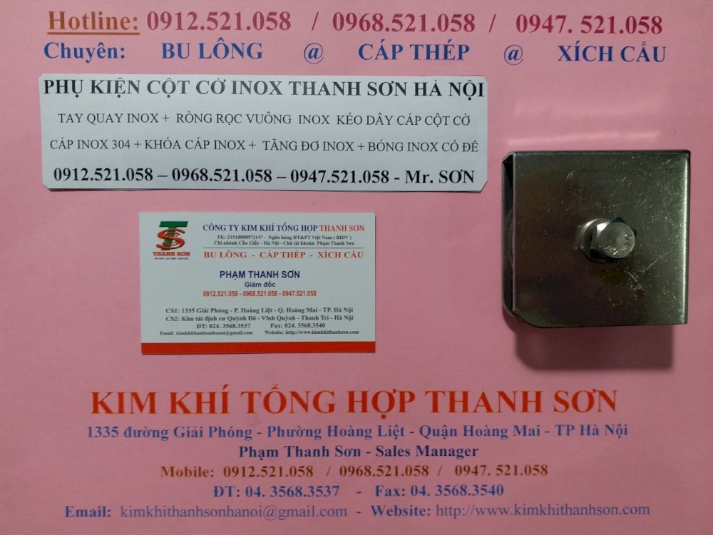 (Puly - Ròng Rọc Cột Cờ, Tay Quay Cột Cờ, Cáp Cột Cờ) Vật Tư Cơ Kim Khí ...