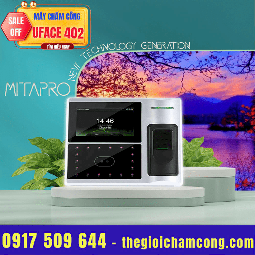 Máy Chấm Công Khuôn Mặt Uface 402 Tại Đà Lạt