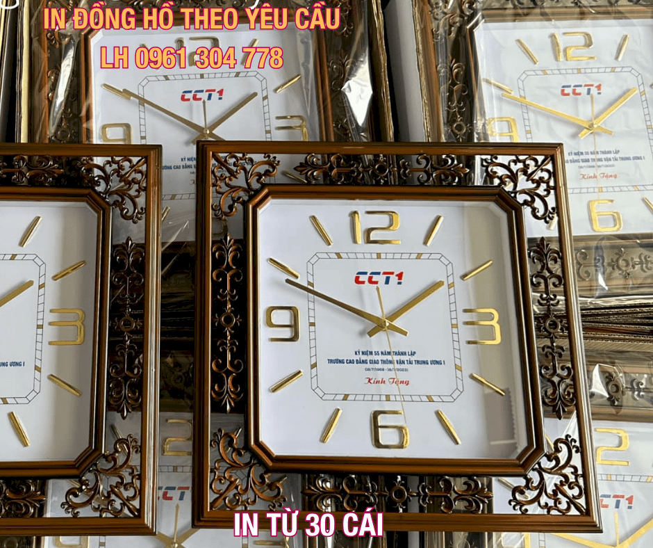 Đồng Hồ Treo Tường In Tên Theo Yêu Cầu Thương Hiệu Cct1 - Kỉ Niệm 55 Thành Lập Trường Cao Đẳng ...