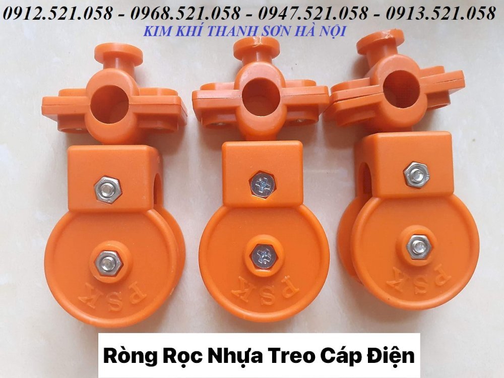 ( Puly Bằng Nhựa Mầu Vàng Treo Dây Cáp Điện Cầu Trục, Móc Treo Ròng Rọc ...