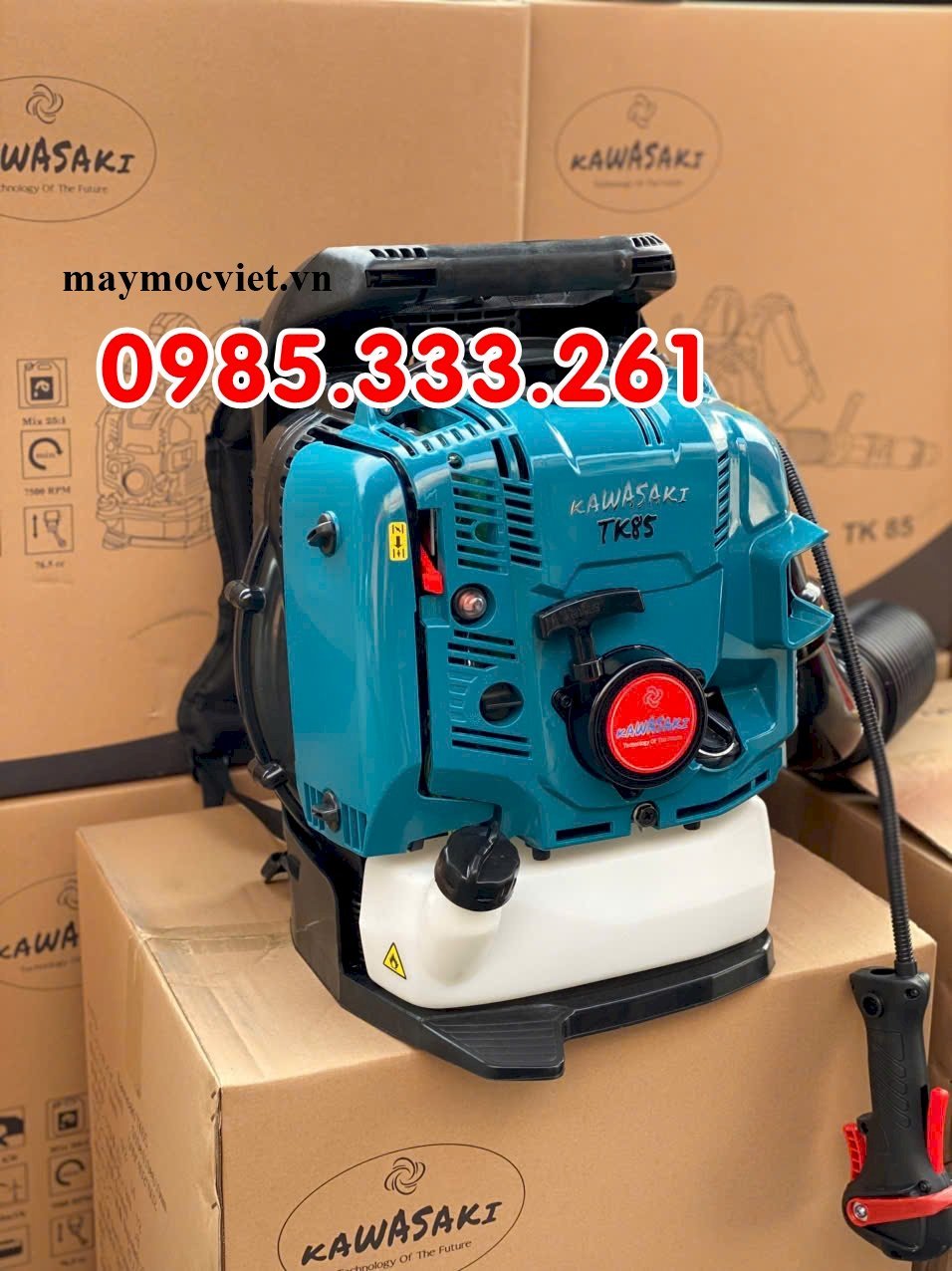 Máy Thổi Lá Xăng Hàng Chuẩn Mẫu 2025 Chính Hãng Kawasaki Tk85