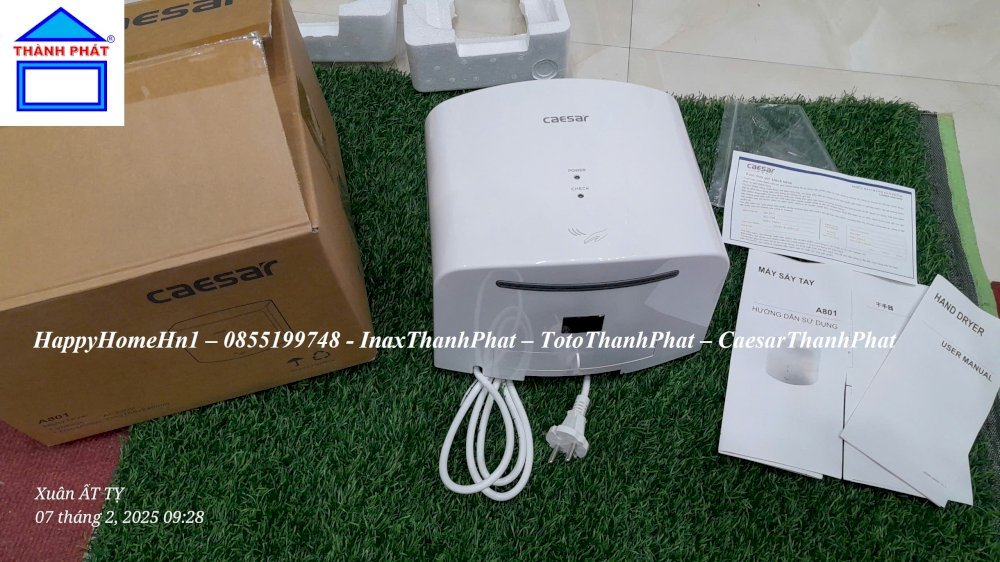 Máy Sấy Tay Caesar A801, Dùng Điện 220V,Chính Hãng Tại Hà Nội