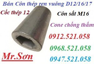 (Côn Thép Ren Vuông D16,D17,D12, Côn Sắt, Côn Nhựa D12,D14,D16,D17 Ghép ...
