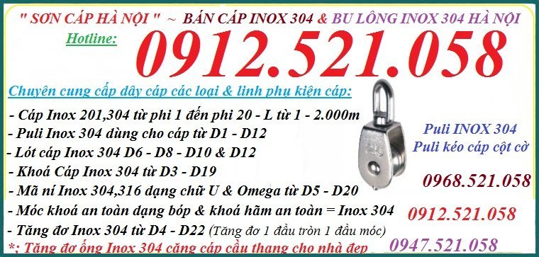 (Kinh Doanh: Ròng Dọc Đơn Đôi Inox 304, Puly Inox 304 D100,D75,D50,D32 ...