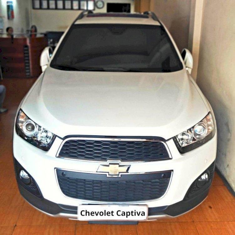Chevolet Captiva Ltz 2015, Xe 7 Chỗ, Số Tự Động, Màu Trắng 1 Chủ Từ Mới ...