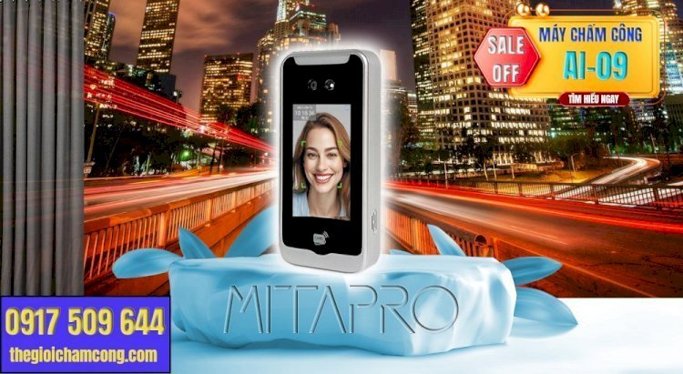 Máy Chấm Công Khuôn Mặt Ai03F Có Pin Lưu Điện
