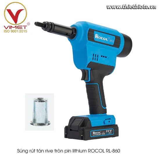 Súng Rút Tán Rive Tròn Pin Lithium Rocol Rl-860